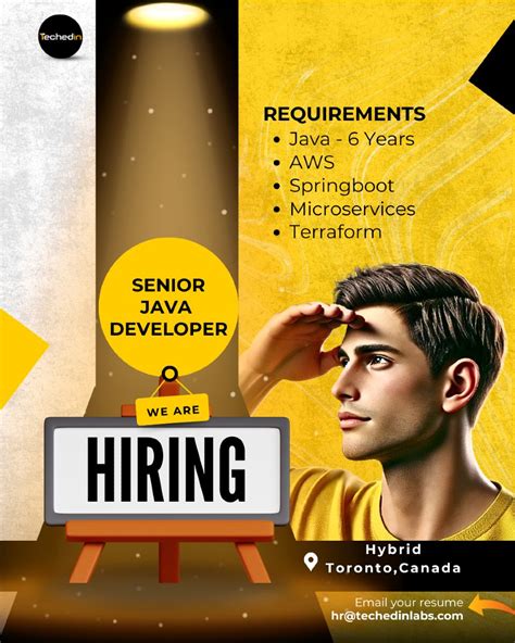 Techedin On Linkedin 🌟 Job Opportunity Senior Java Developer Hybrid Role 🌟 🔎 Role …