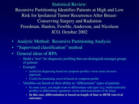 Ppt Analytic Method Recursive Partitioning Analysis “supervised