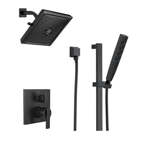Delta Ara 4 Spray Dual Wall Mount Fixed And Handheld Shower Head 1 75