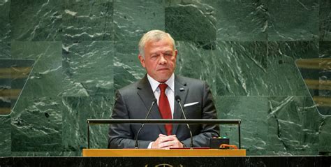 King At 79th Unga Urges Countries To Join Jordan In Enforcing