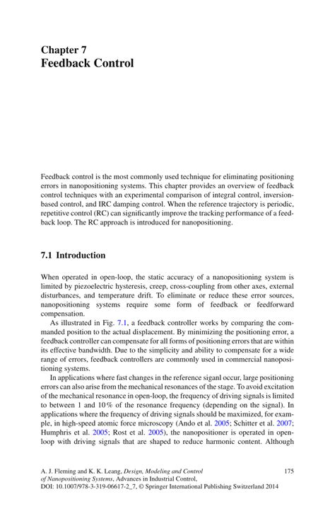 PDF Feedback Control
