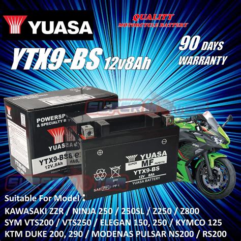 Motorcycle Battery Ytx9 Bs For Ktm 390 Duke 200 Duke Cbr 250