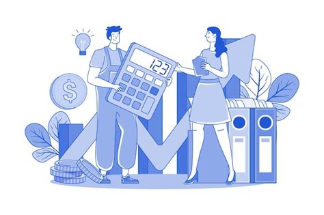 Premium Vector The Guy And The Girl Keep Statistics