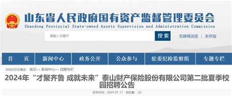 2024年山东省泰山财产保险股份有限公司第二批夏季校园招聘21人7月25日17时前报名