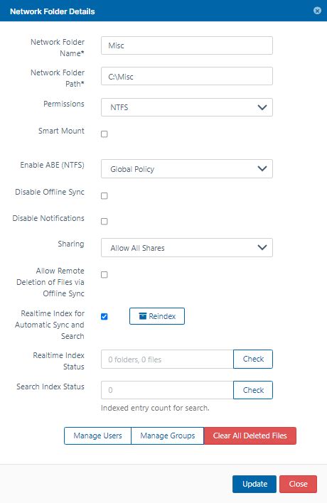 Create A LAN Based Network Folder FileCloud Docs Server