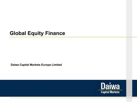 Ppt Global Equity Finance Powerpoint Presentation Free Download Id