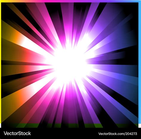 Light Explosion Royalty Free Vector Image Vectorstock
