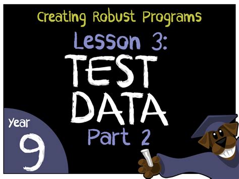 Producing Robust Programs 3 Test Data Part 2 Teaching Resources