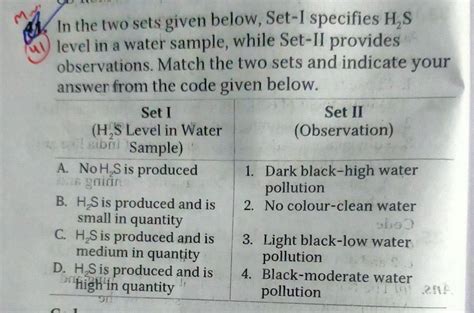 Solved In The Two Sets Given Below Set I Specifies HS M Chegg