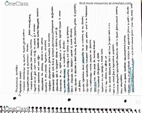 Psy 101 Lecture Psychological Disorders Oneclass
