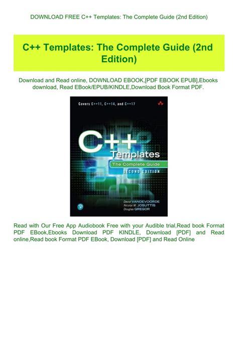 download free c templates the complete guide 2nd edition download e b o o k