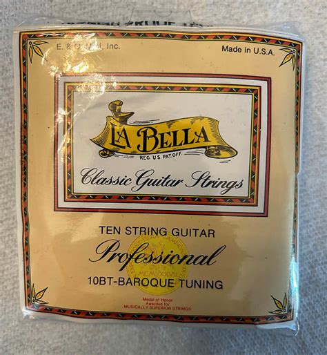 La Bella 10BT Baroque Tuning Ten 10-String Acoustic Classic | Reverb