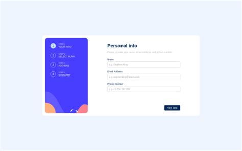 Frontend Mentor Multi Step Form Using Vuejs Coding Challenge Solution