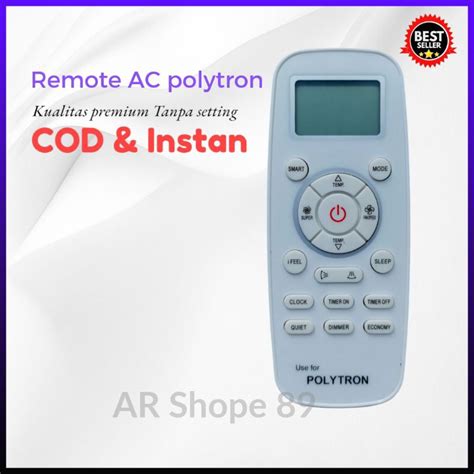 Jual Remote Ac Polytron Nueva Original Langsung Pakai Shopee Indonesia