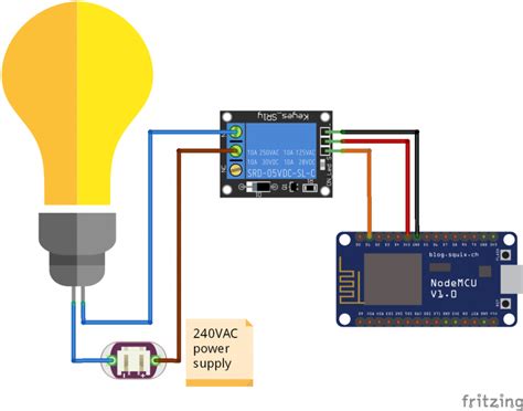 Wireless Switch With Nodemcu Esp8266 And A Relay By Alejandro
