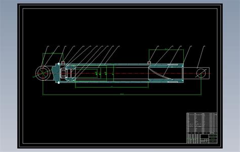 液压缸 AutoCAD 模型图纸免费下载 懒石网