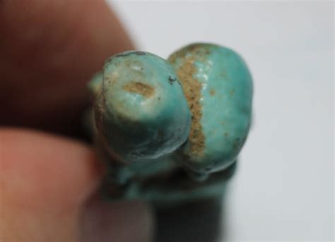 ANCIENT EGYPT PTOLEMAIC B C EROTIC FAIENCE AMULET