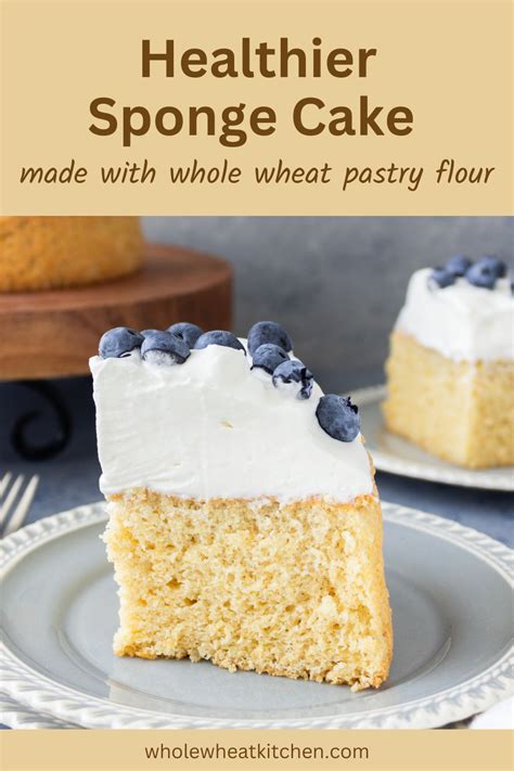 Healthier Whole Wheat Sponge Cake