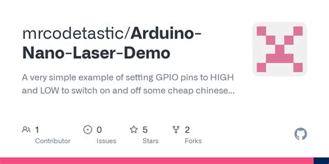 Arduino Nano Laser Demoarduino Nano Laser O At Master · Mrcodetasticarduino Nano Laser