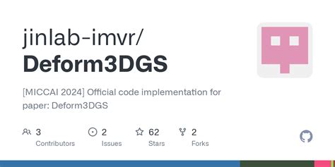 Github Jinlab Imvrdeform3dgs Miccai 2024 Official Code