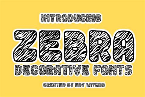 Zebra Regular Font Xfontspro