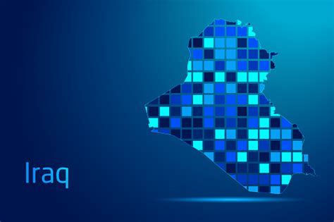 이라크 네트워크 디지털 기술 그래픽 일러스트레이션의 개념 블루 색상 인터넷 미래 개념도 가상현실에 대한 스톡 벡터 아트 및 기타 이미지 Istock
