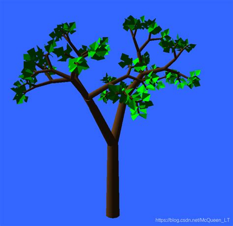 Opengl绘制三叉树（真树，非数据结构）opengl画树 Csdn博客