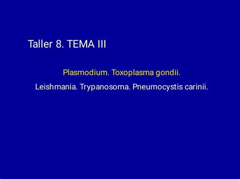 Plasmodium Toxoplasma Yasnier Udocz