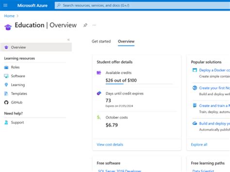 Microsoft Azure for Students에서 사용량 추적 및 예산 만들기 Microsoft Learn