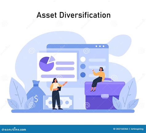 Asset Diversification Concept Displaying The Strategic Spread Of