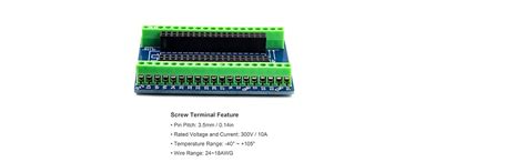 Naughtystarts For Esp32 Breakout Board 3 5mm 0 14 Terminal Gpio Expansion Board
