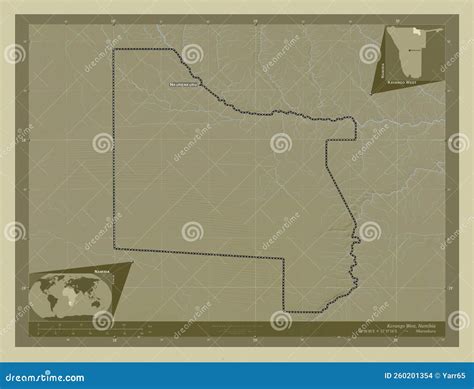 Kavango West Namibia Wiki Labelled Points Of Cities Stock Illustration Illustration Of