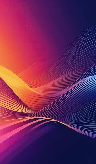 Premium Photo Abstract Colorful Wavy Background Generate Ai