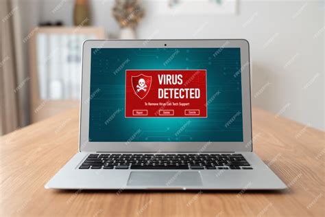 Premium Photo Virus Warning Alert On Computer Screen Detected Modish