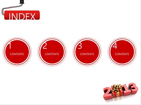 Ppt 템플릿 빨강 레드 Red 페인트 선물 크리스마스 깔끔한 심플한 이미지 링커리어 커뮤니티