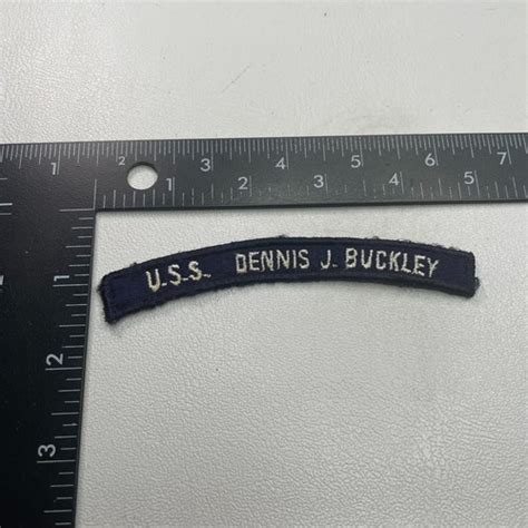 Us Navy Uss Dennis J Buckley Destroyer Ship Tab Patch Rocker Uim