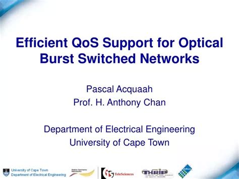 Ppt Efficient Qos Support For Optical Burst Switched Networks