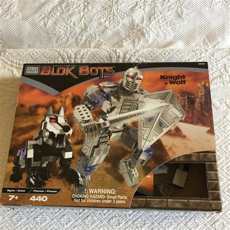 2001 Mega Bloks Transforming Block Bots Knight & Wolf. 9356 ...