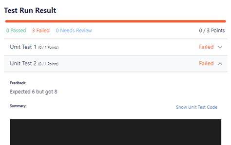 Creating Unit Tests Zybooks Help Center