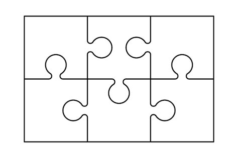 Premium Vector Puzzle Grid Outline