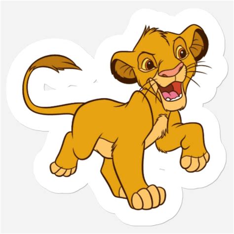 Lion King Simba Walking Disney Stickers Id 20402888 By Eric Hernandez