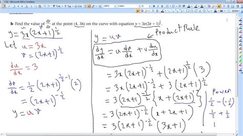 Differentiating Using Product Rule 2 3