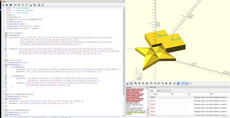 can t render error the given mesh is not closed r openscad