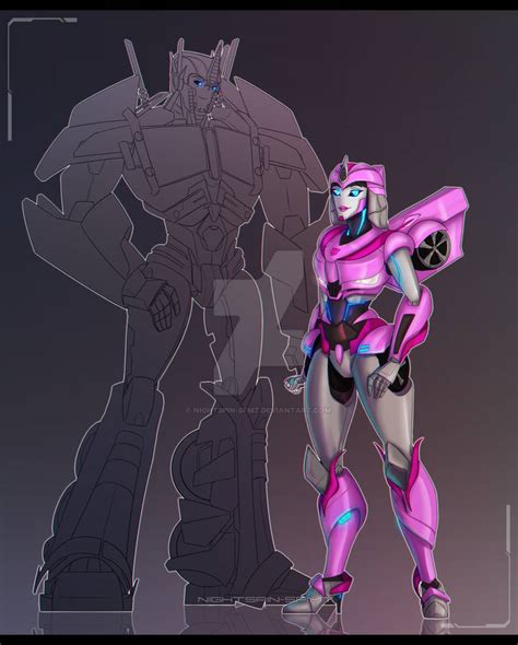 Commission Optimus Prime And Laurelin By Nightspin Sfmt On Deviantart