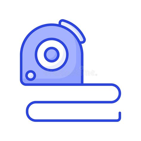 Measurement Tape Vector Design An Instrument For Measuring Inches Tape Icon Stock Vector