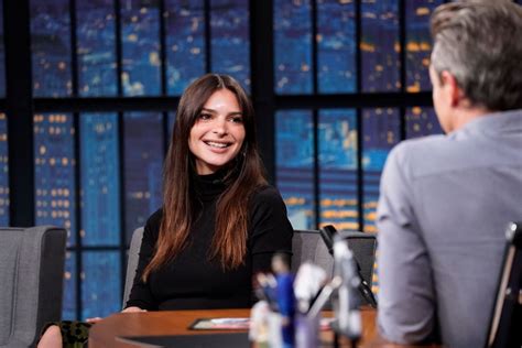 Emily Ratajkowski At Late Night With Seth Meyers 11152022 Hawtcelebs