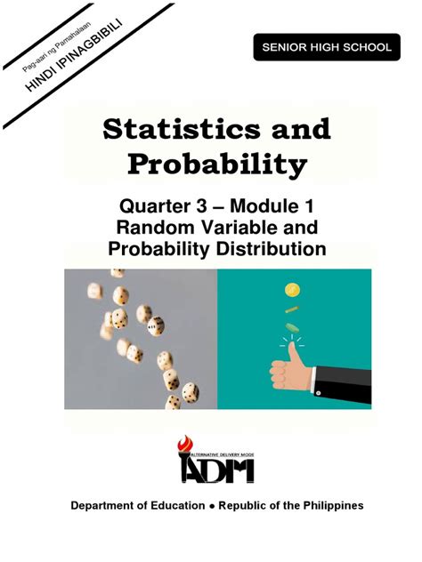 Statprob11 Q3 Mod1 Random Variable Version2 Pdf Variance