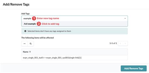Add Remove Link Tags Datacenter Apstra Juniper Networks