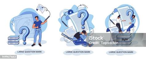 래지 물음표 문제 및 솔루션 개념 은유 질문 Faq 자주 묻는 도움말 Brand Name Online Messaging Platform에 대한 스톡 벡터 아트 및 기타