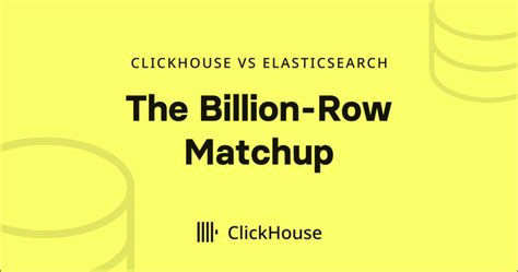 Clickhouse Vs Elasticsearch：十亿行数据的较量clickhouse Es Csdn博客